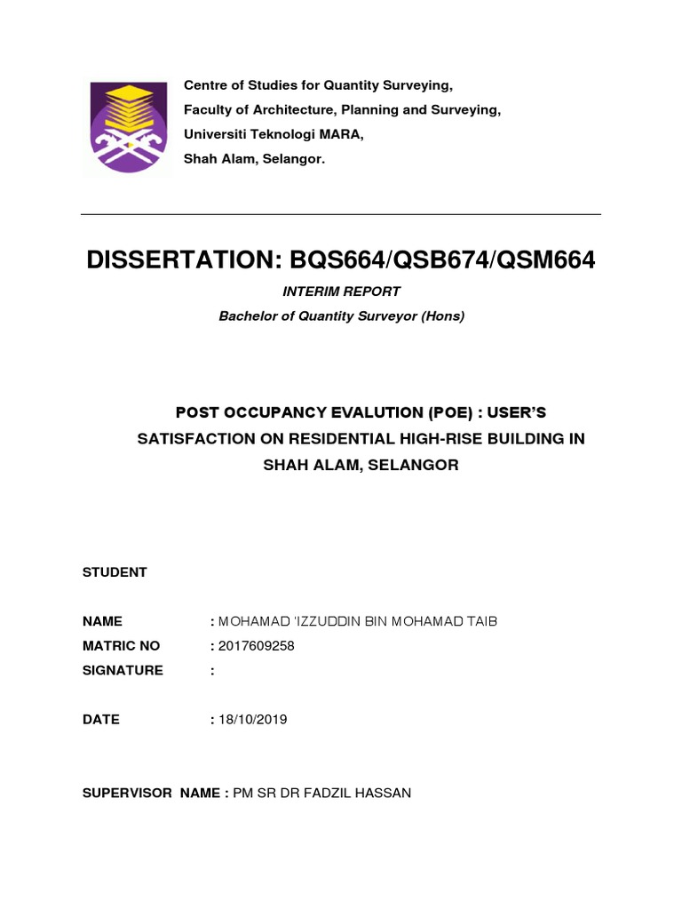 Cover Page Interim Report | PDF