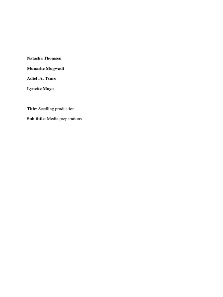 Practical Write Up (Seedlings) | Download Free PDF | Germination | Seed