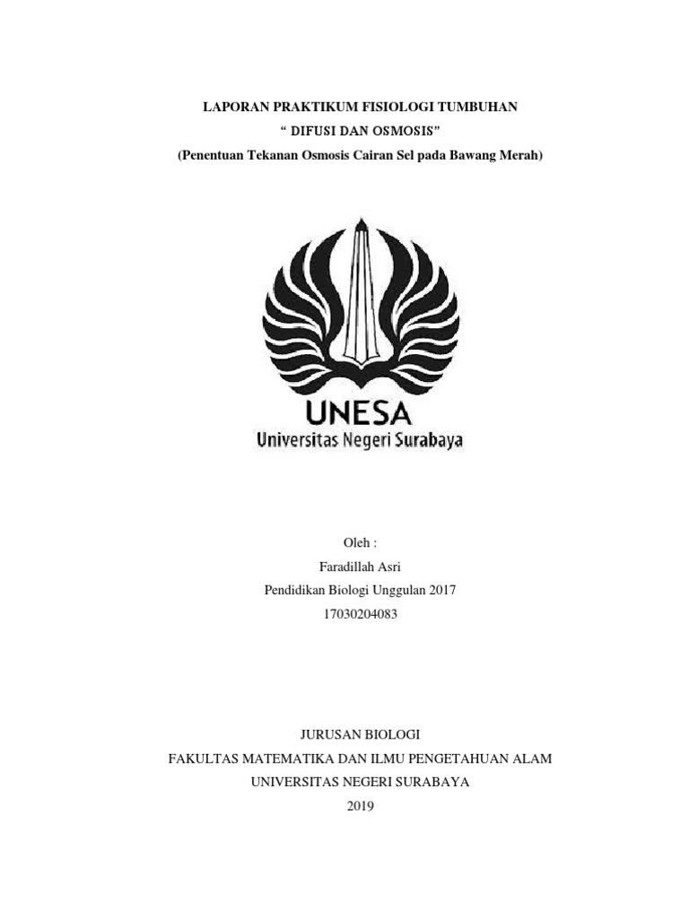 OSMOSIS DAN PLASMOLISIS PADA SEL BAWANG MERAH | PDF