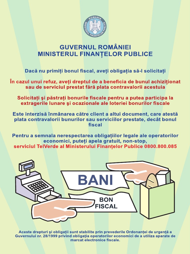 Anaf Bon Fiscal | PDF