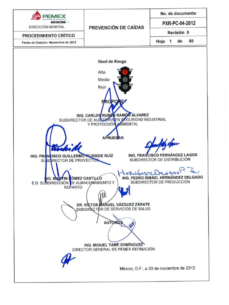 Procedimiento Crítico Pemex para Proteccion de Caidas | PDF | Andamio ... Procedimiento Crítico Pemex para Proteccion de Caidas | PDF | Andamio ...