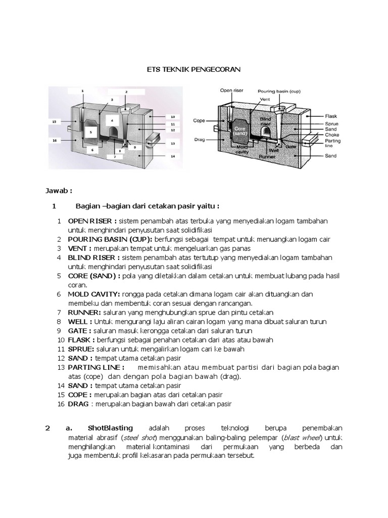 Ets Teknik Pengecoran | PDF