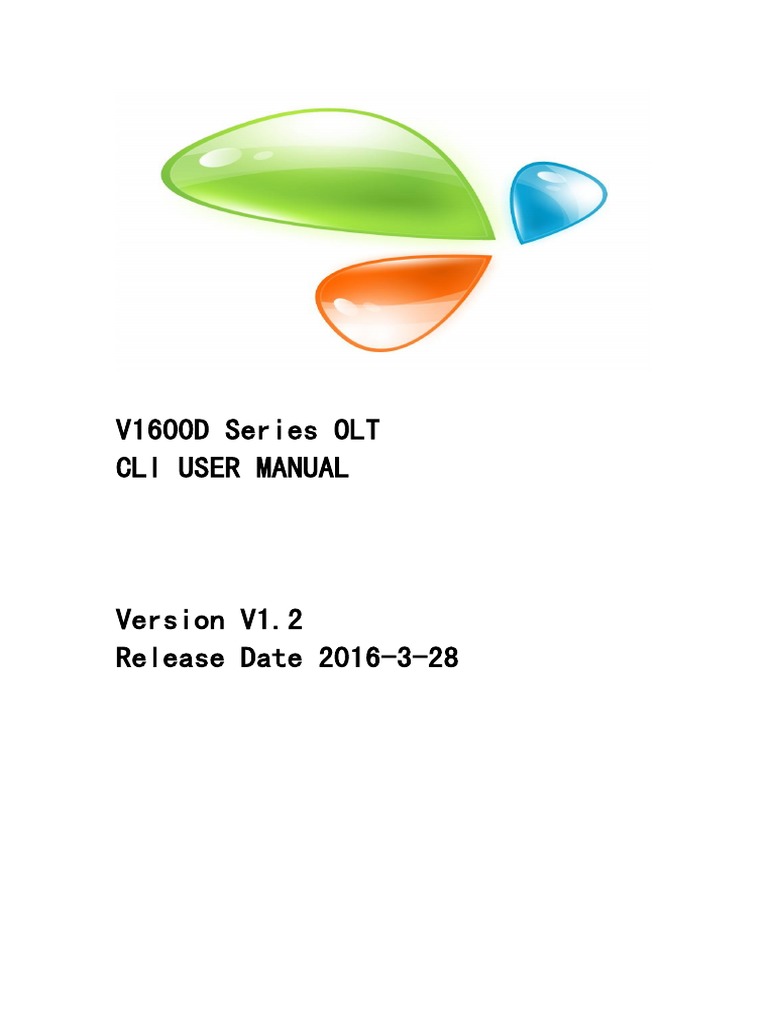 V1600D Series OLT CLI User Manual v1 2 PDF | PDF | Command Line Interface | Ip Address