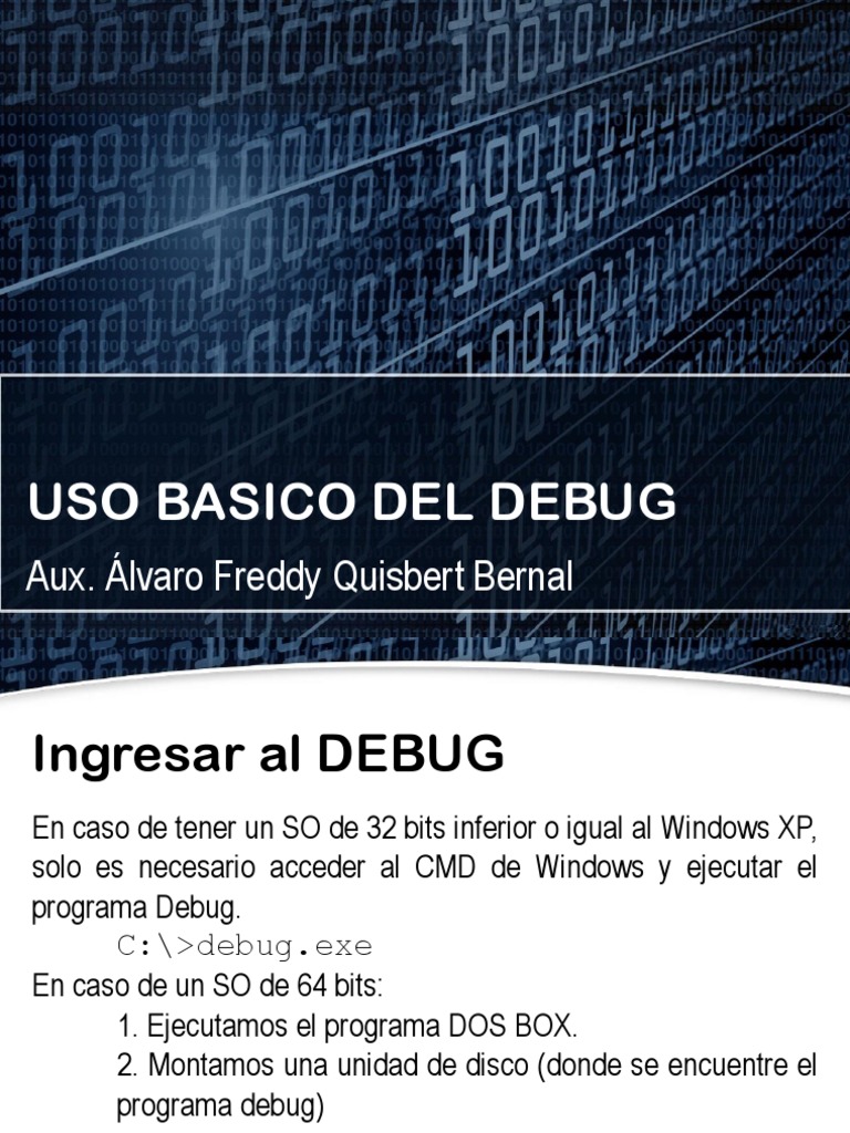 Uso Basico Del DEBUG | PDF | Programa de computadora | Programación