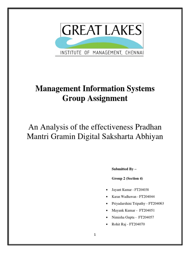 Effectiveness Pradhan Mantri Gramin Digital Saksharta Abhiyan | PDF ...