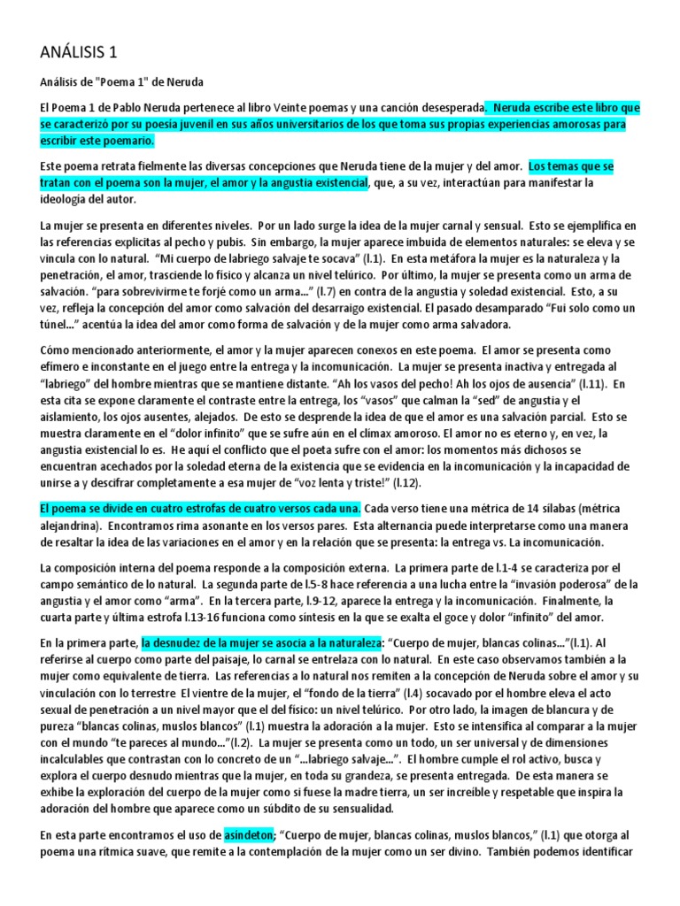 Análisis de Poesía | PDF | Erotismo | Poesía