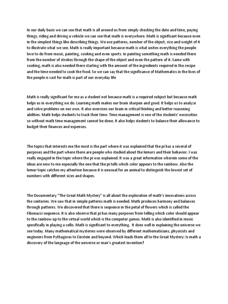 The Great Math Mystery | PDF | Pi | Teaching Mathematics