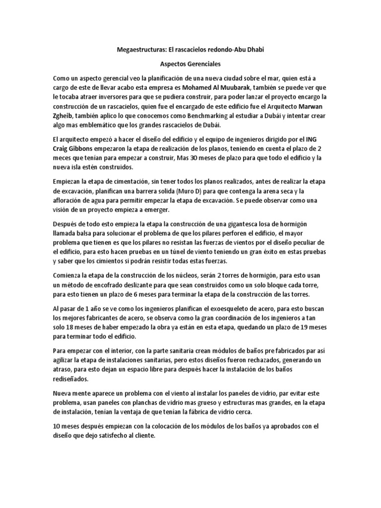 Megaestructuras | PDF | Fundación (Ingeniería) | Acero