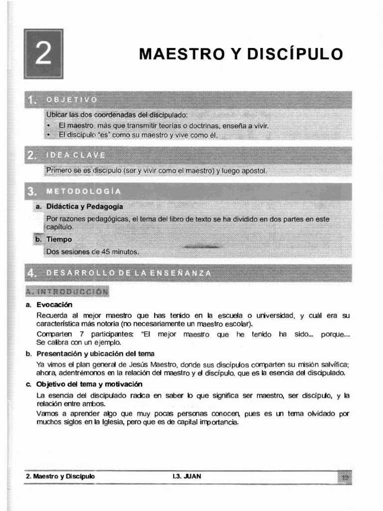 Tema 2. Maestro y Discipulo - Charly | PDF | Evangelio de juan | Jesús