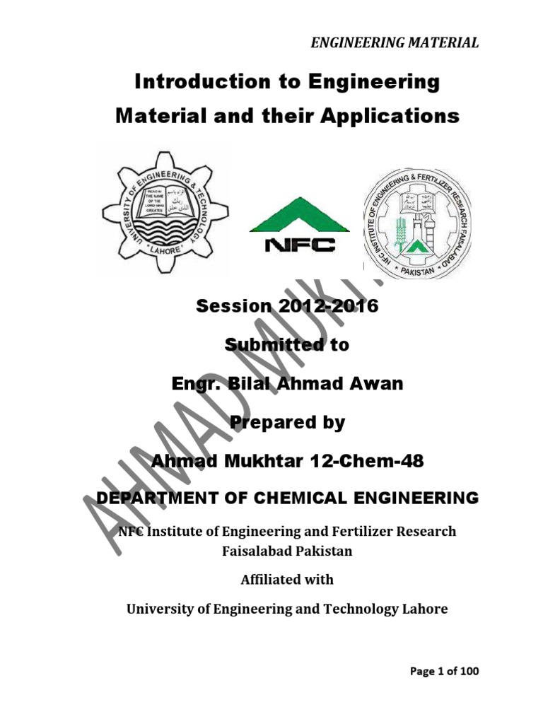Introduction To Engineering Material and PDF | PDF | Deformation ...
