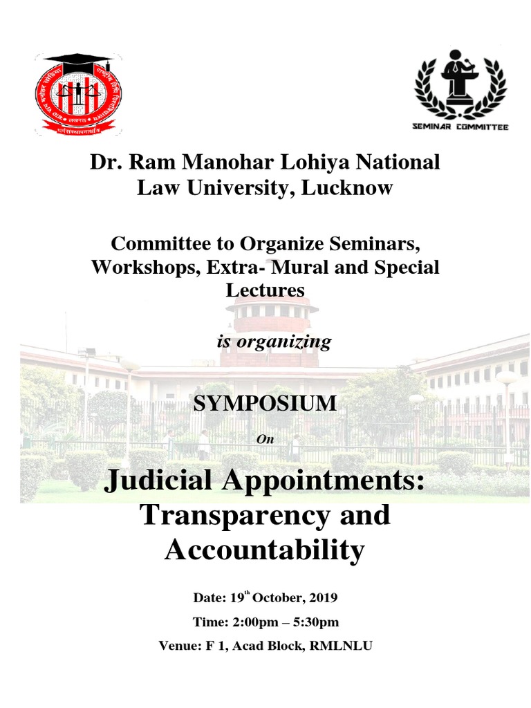 Symposium Brochure | PDF | Judiciaries | Judge