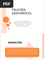 Trauma Abdominal ATLS Enzo | PDF | Abdomen | Lesión