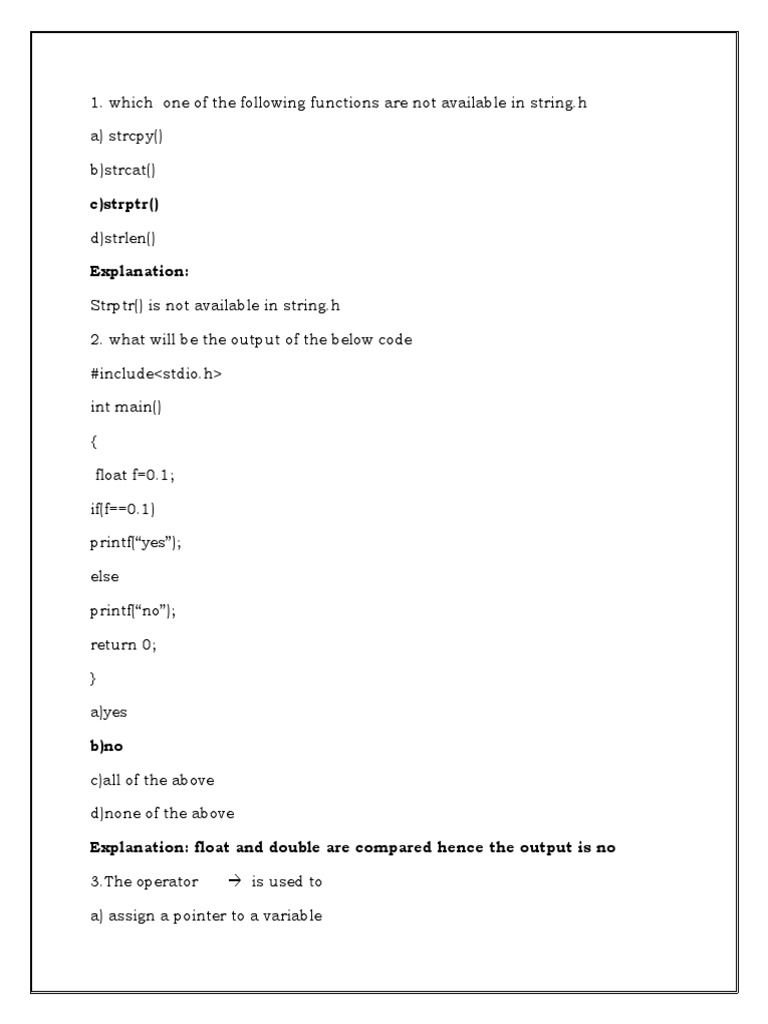 Tcs Doc 3 1 Pdf C Programming Language Parameter Computer Programming