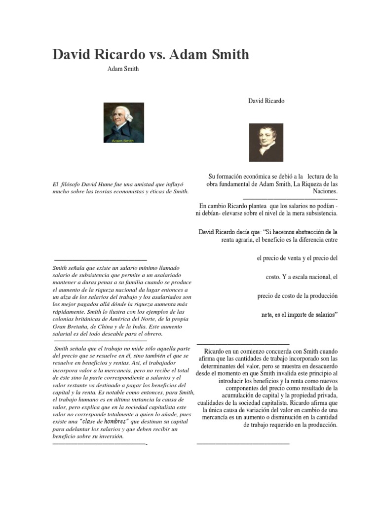 David Ricardo | PDF | Adam Smith | Salario