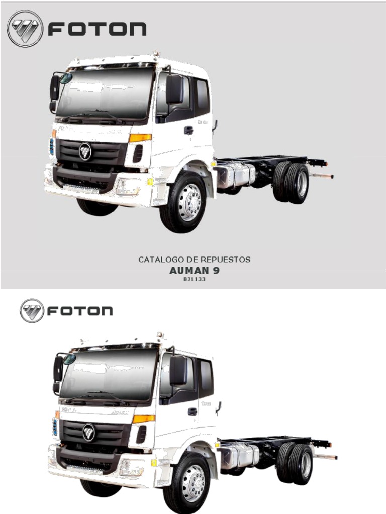 Catalogo Foton BJ1133 | PDF | Transmisión (Mecánica) | Eje