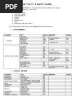 IATA Airport Codes | PDF