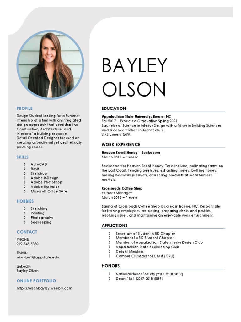 Olson Resume | PDF | Beekeeper | Business