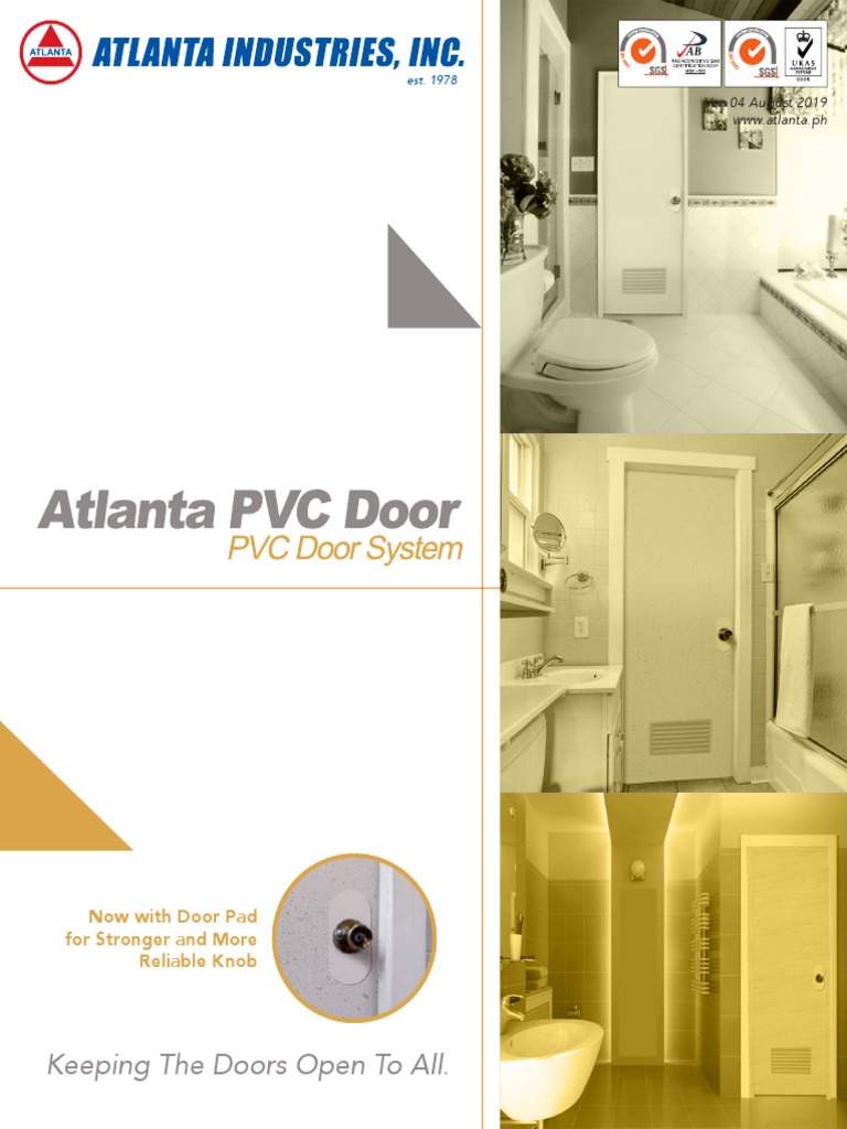 PVC Door Brochure | PDF | Door | Materials