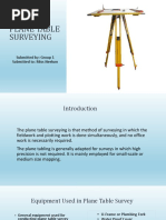 Plane Table Surveying Notes | PDF