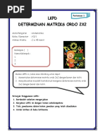 Determinan Matriks 3x3 Metode Sarrus Dan Minor-Kofaktor | PDF