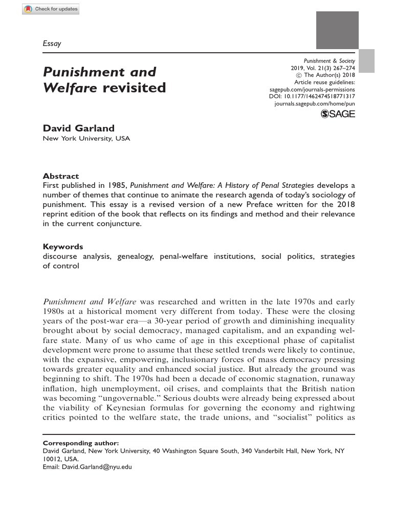 Revisiting Penal Welfare Strategies | PDF | Power (Social And Political ...