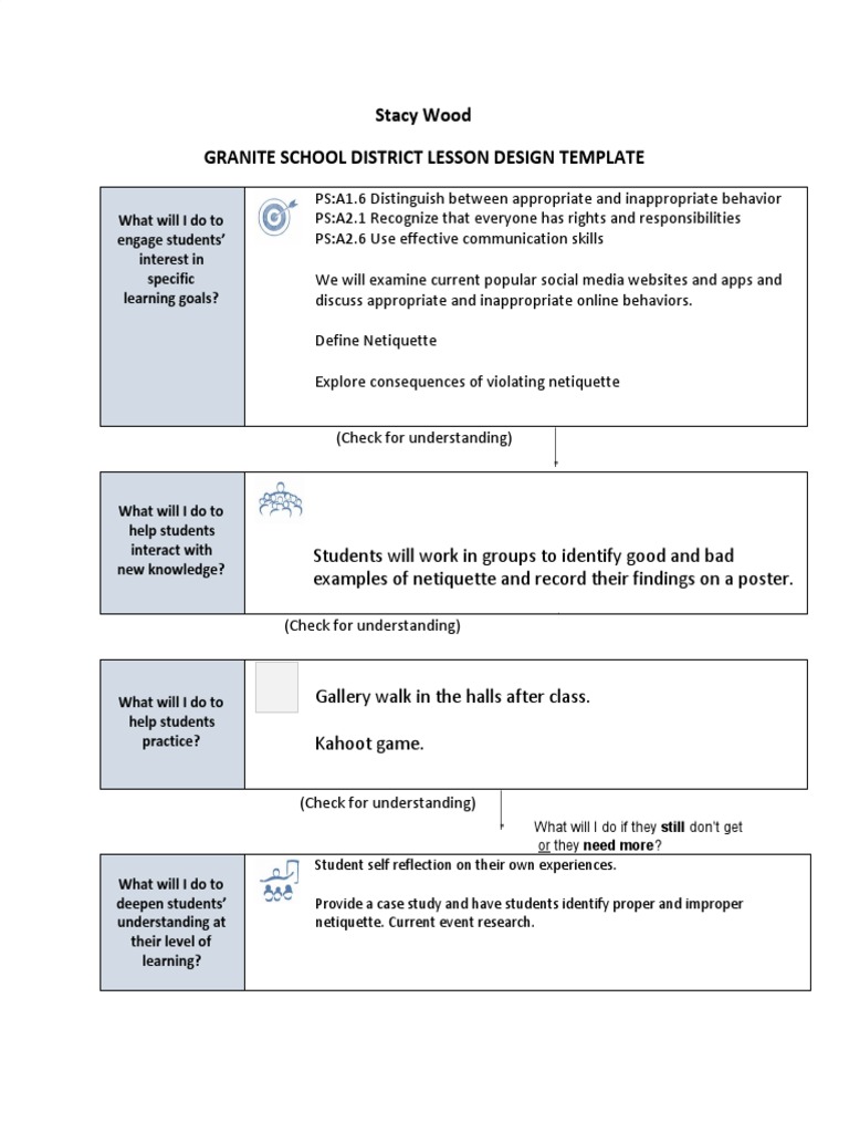 GSD Lesson Plan Template | PDF