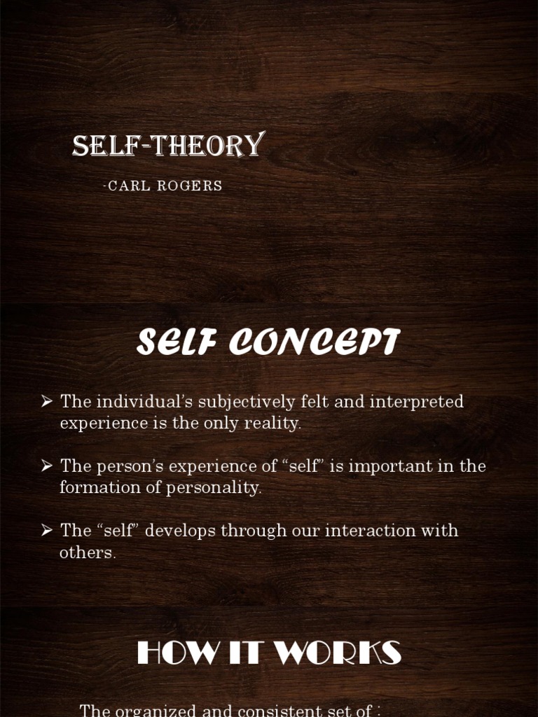 Theory of Self Concept | PDF | Self Actualization | Psychotherapy