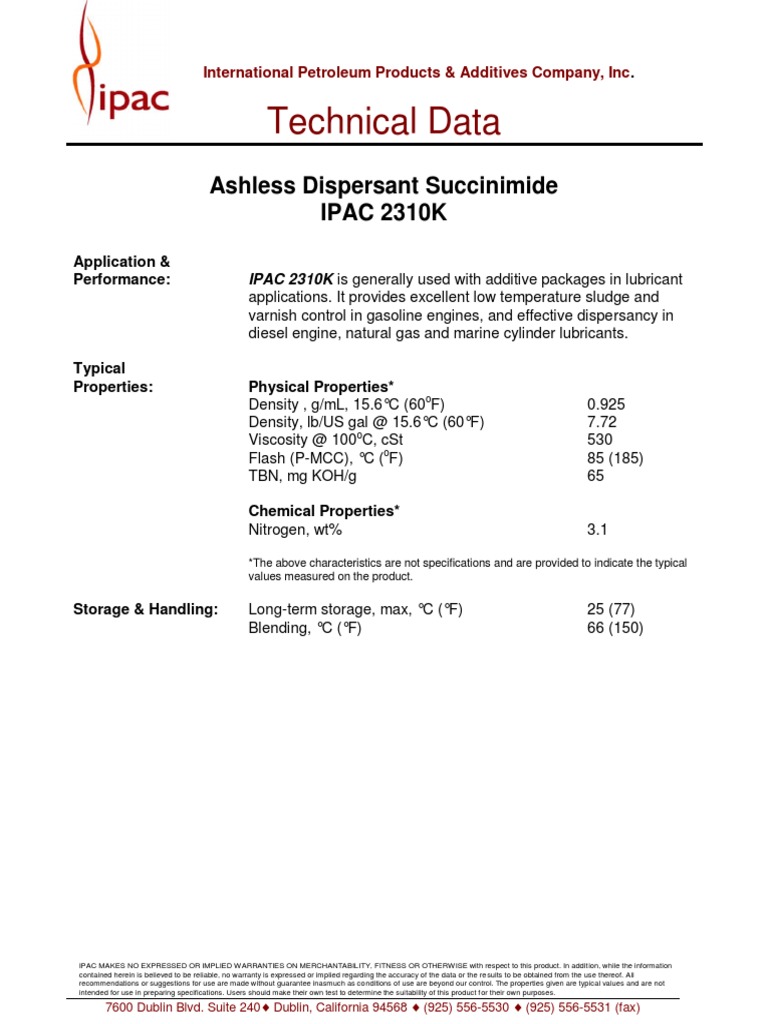 Ipac 2310K PDS 16RT0R4T1TT9D PDF | PDF | Viscosity | Liquids