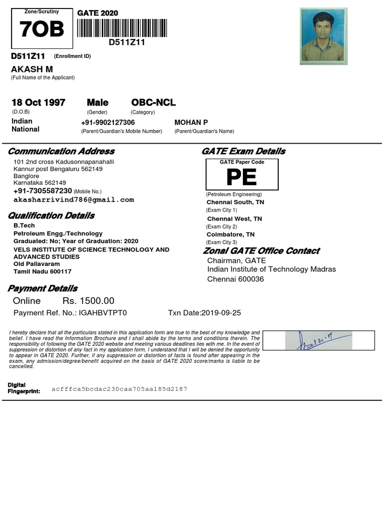 D 511 Z 11 Applicationform | PDF