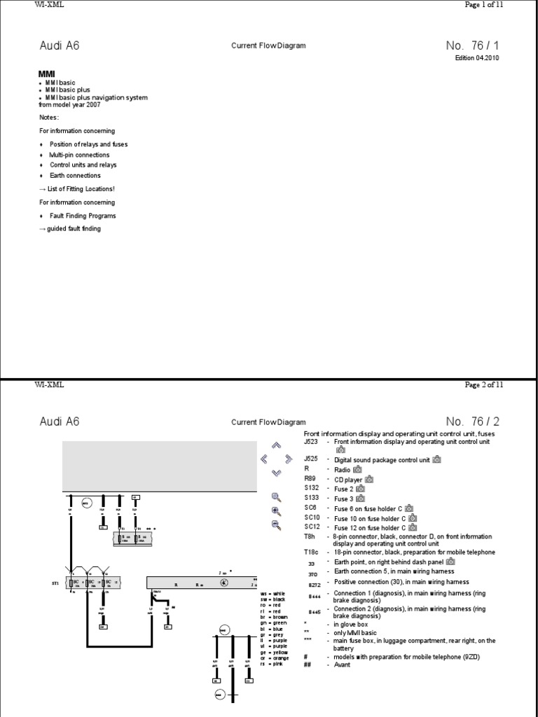 Mmi Basic A6 C6 | PDF | Electrical Connector | Fuse (Electrical)