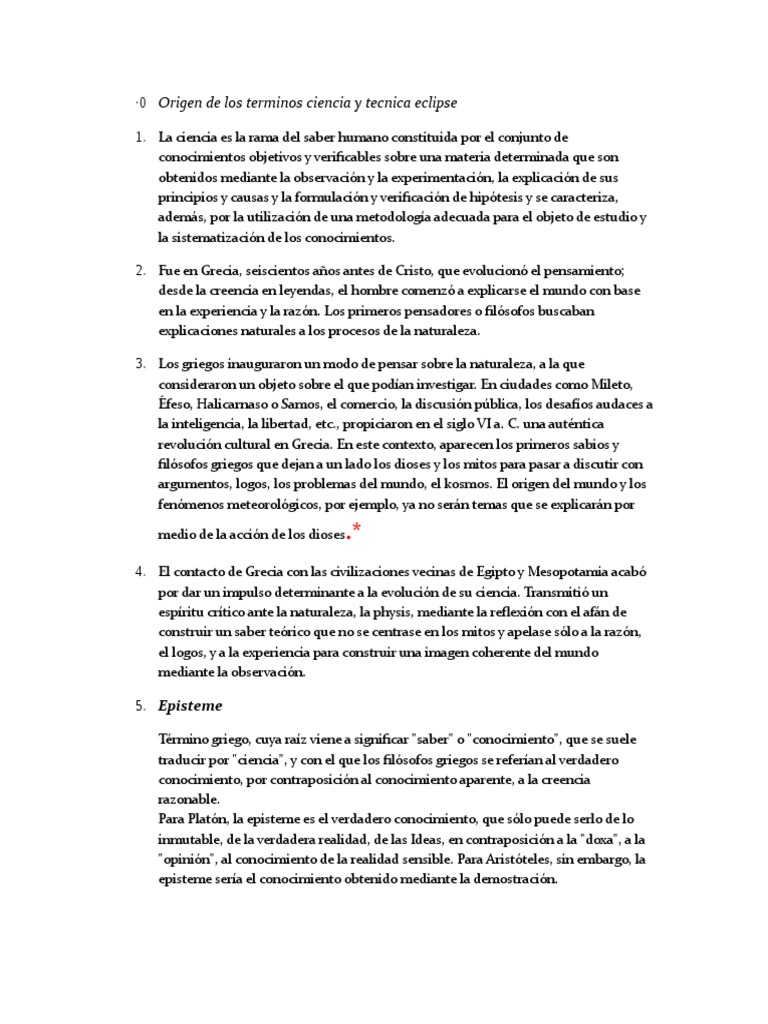 Episteme | PDF | Filosofía griega antigua | Conocimiento