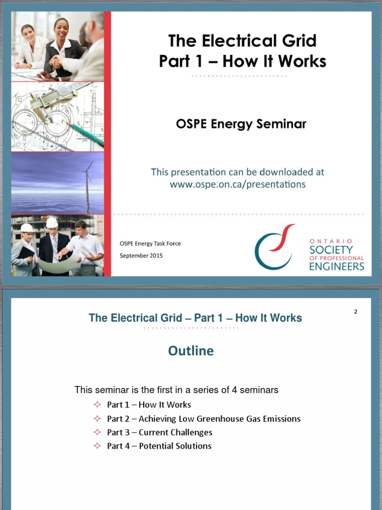 Electrical Grid Part 1 | PDF | Electricity Generation | Electrical Grid