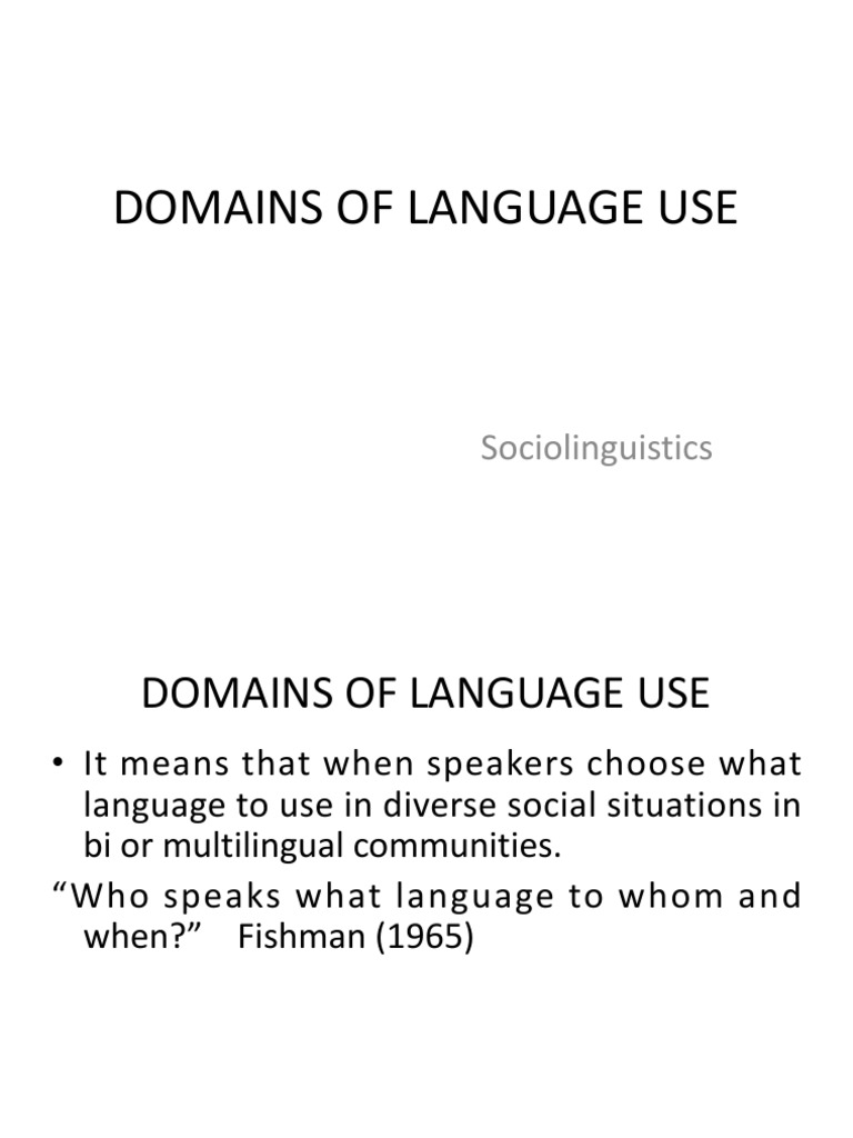 Understanding Language Domains | PDF | Linguistics | Semiotics