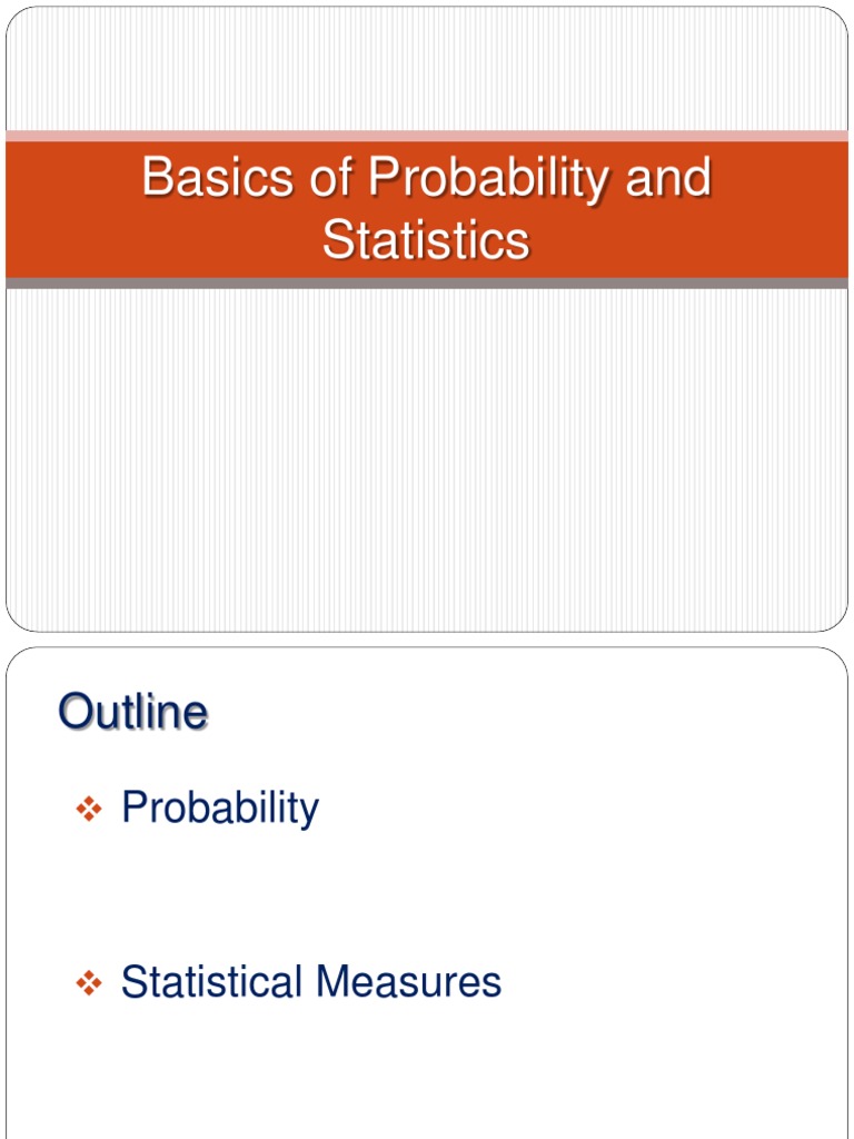 Basics of Probability and Statistics | PDF | Random Variable ...