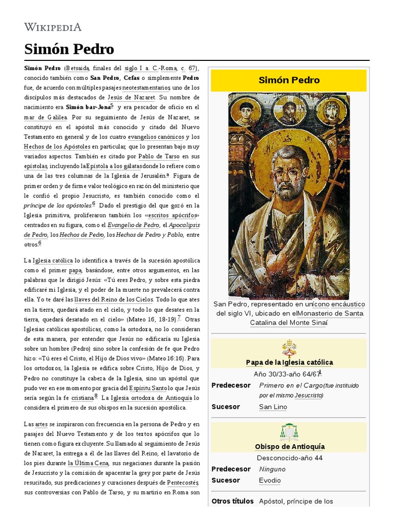 Simon Pedro | PDF | San Pedro | Pablo el apóstol