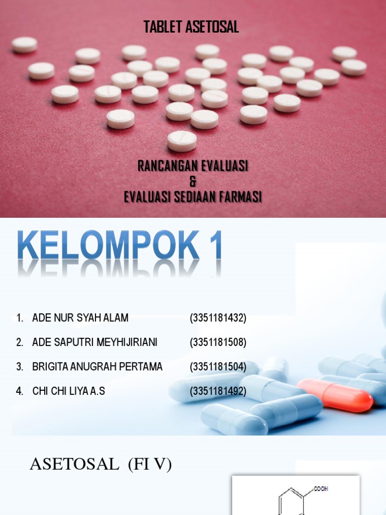 Rancangan Evaluasi Asetosal Fix | PDF