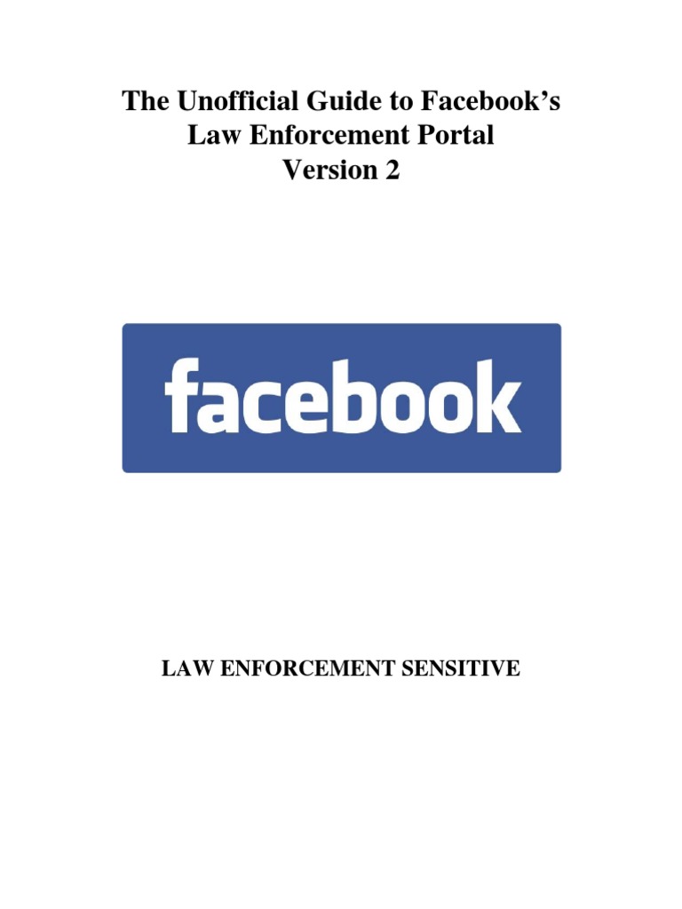 Facebook Law Enforcement Portal Guide | PDF | Facebook | Hyperlink