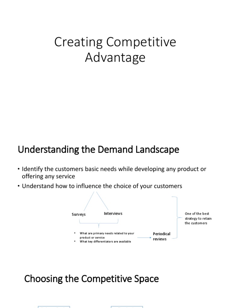 Creating Competitive Advantage | PDF | Competitive Advantage ...