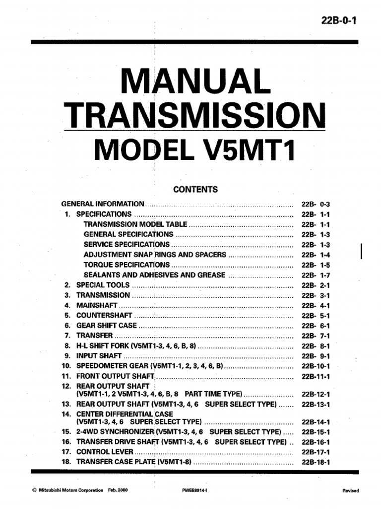 (MITSUBISHI) Manual de Taller Mitsubishi Montero 1992 1999 PDF | PDF ...