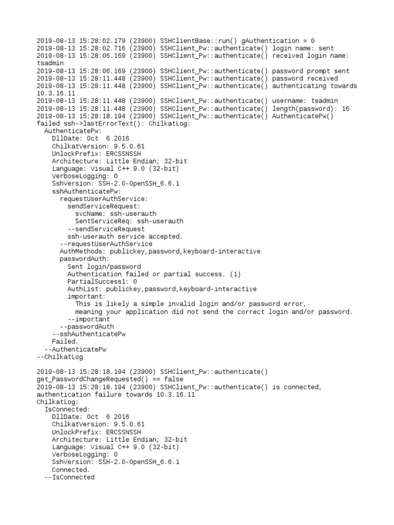 SSH Client Log | PDF | User (Computing) | Secure Shell