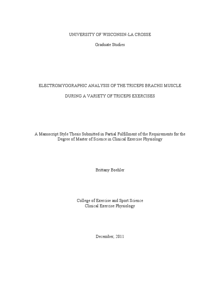 Emg Movimientos de Triceps | PDF | Electromyography | Human Anatomy