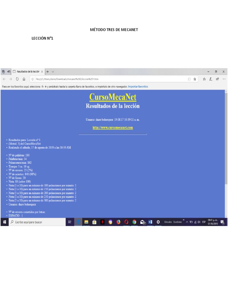 Método Tres de Mecanet: 20 Lecciones para Aprender la Herramienta | PDF