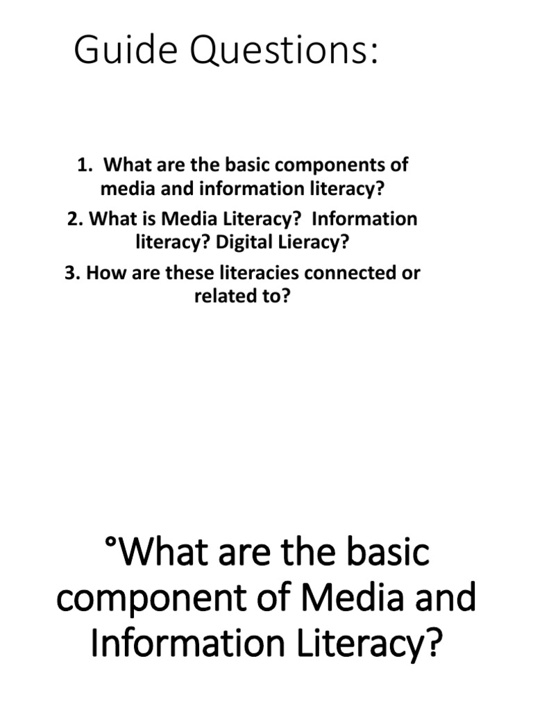 Guide Questions | PDF