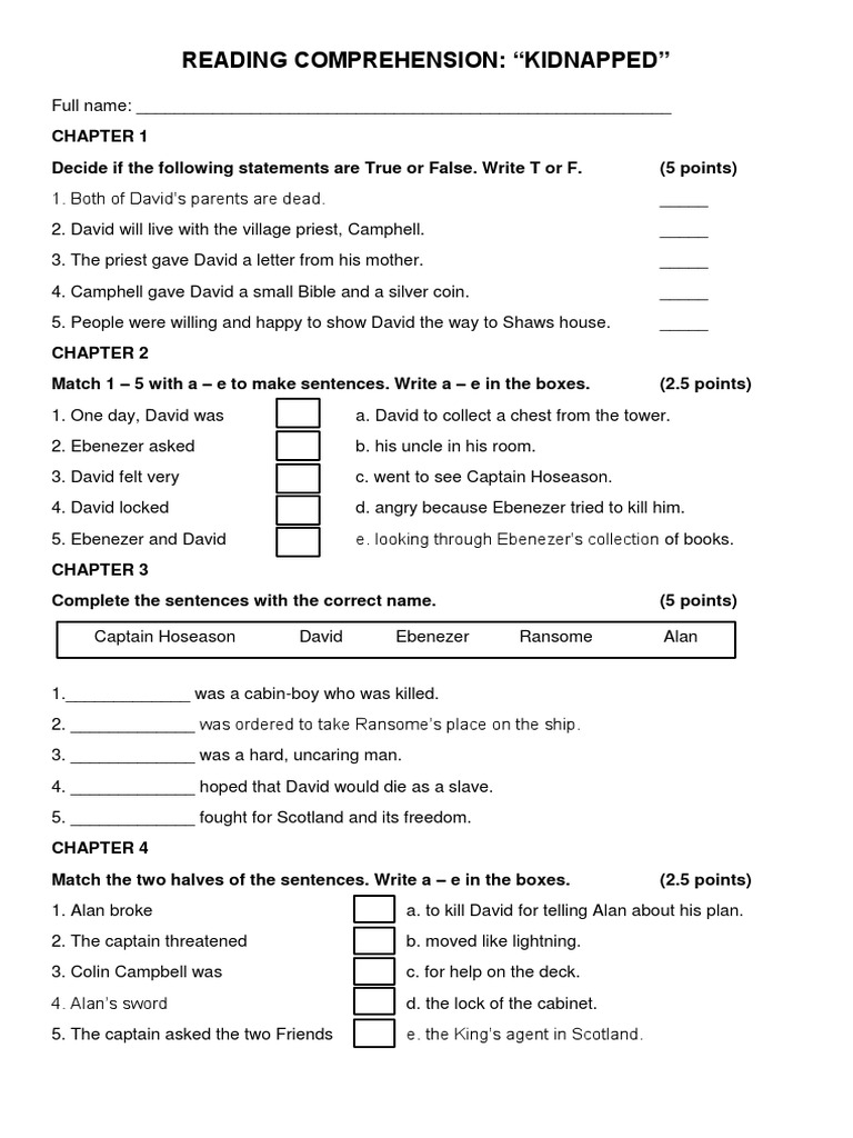 KIDNAPPED Chapters 1 - 5 | PDF | Kidnapped (Novel)