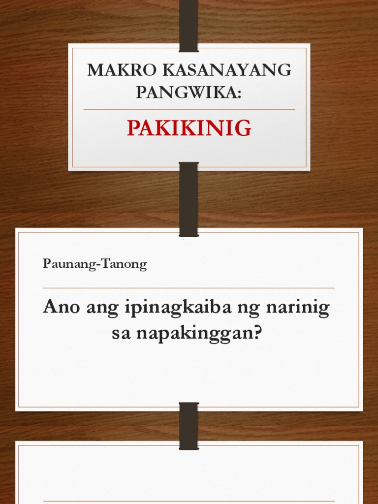 Pakikinig | PDF