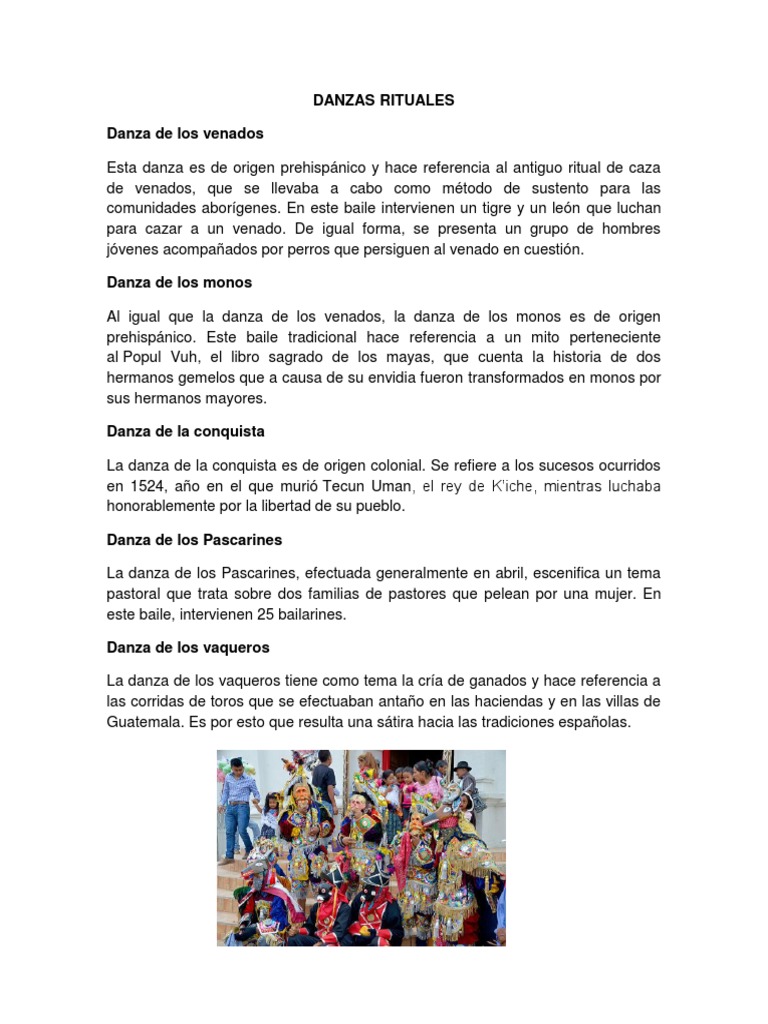 Danzas Rituales | PDF | Bailes | Las artes escénicas