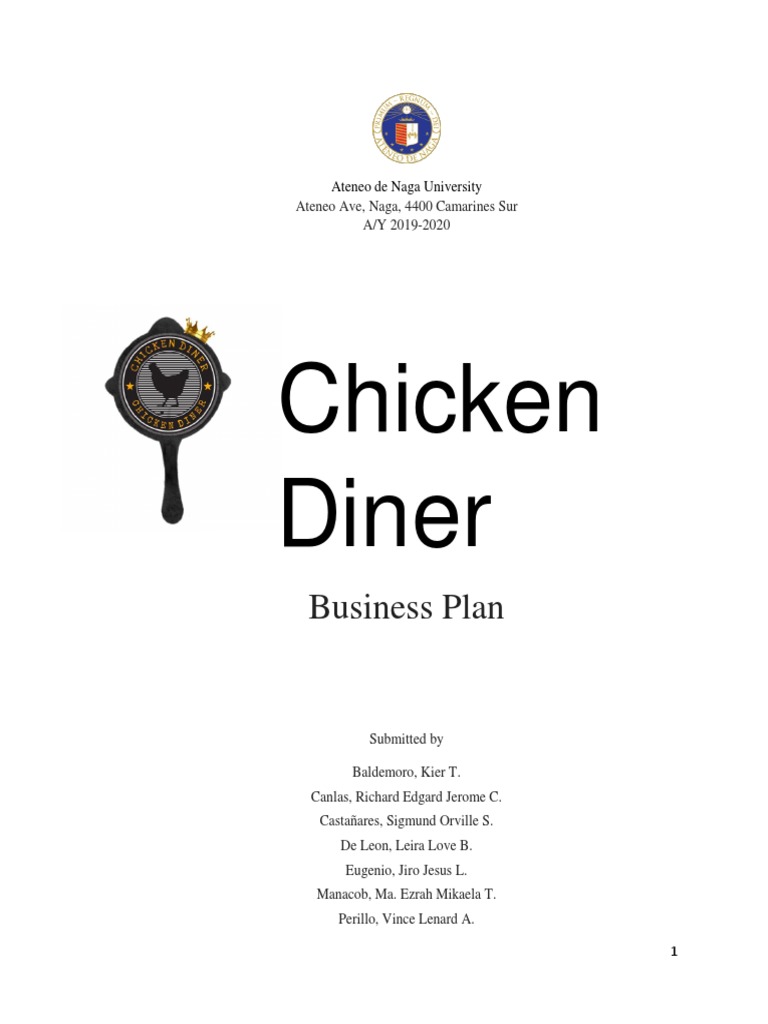 Chicken Diner: Business Plan | PDF | Credit | Finance & Money Management