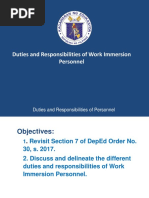 WORK IMMERSION RULES AND REGULATIONS From DEPED | PDF | Business