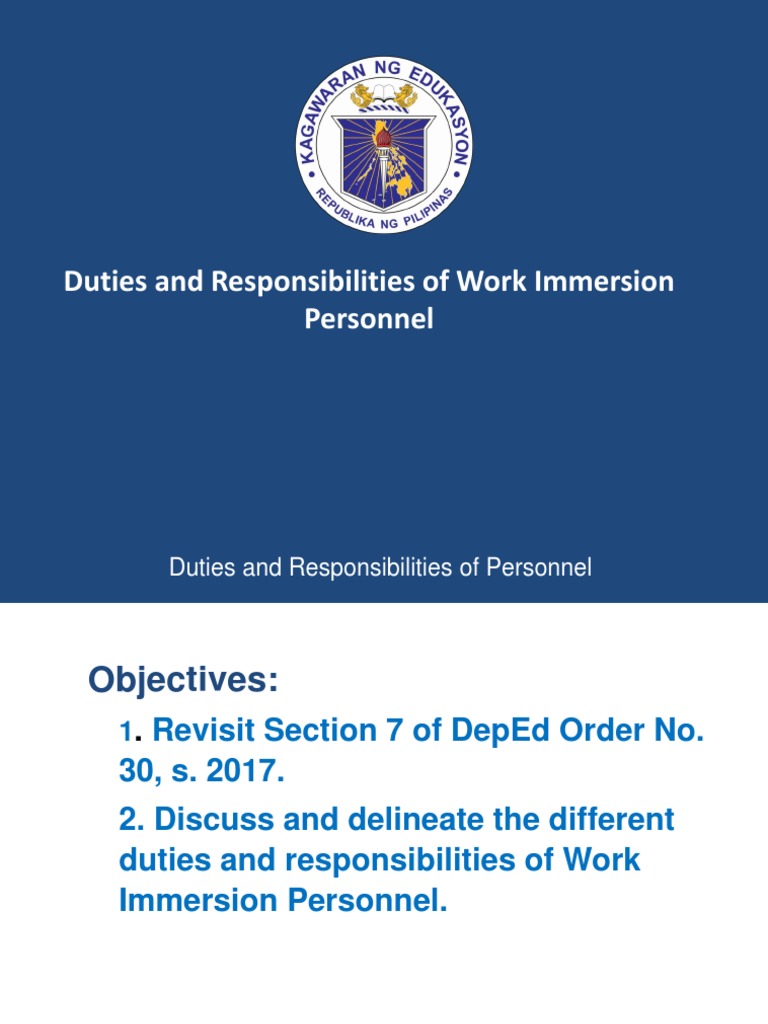 Duties and Responsibilities | Download Free PDF | Learning | Behavior Modification