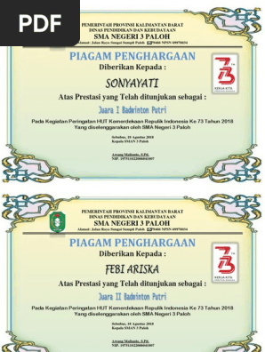 contoh piagam penghargaan osn - Andrew Mitchell